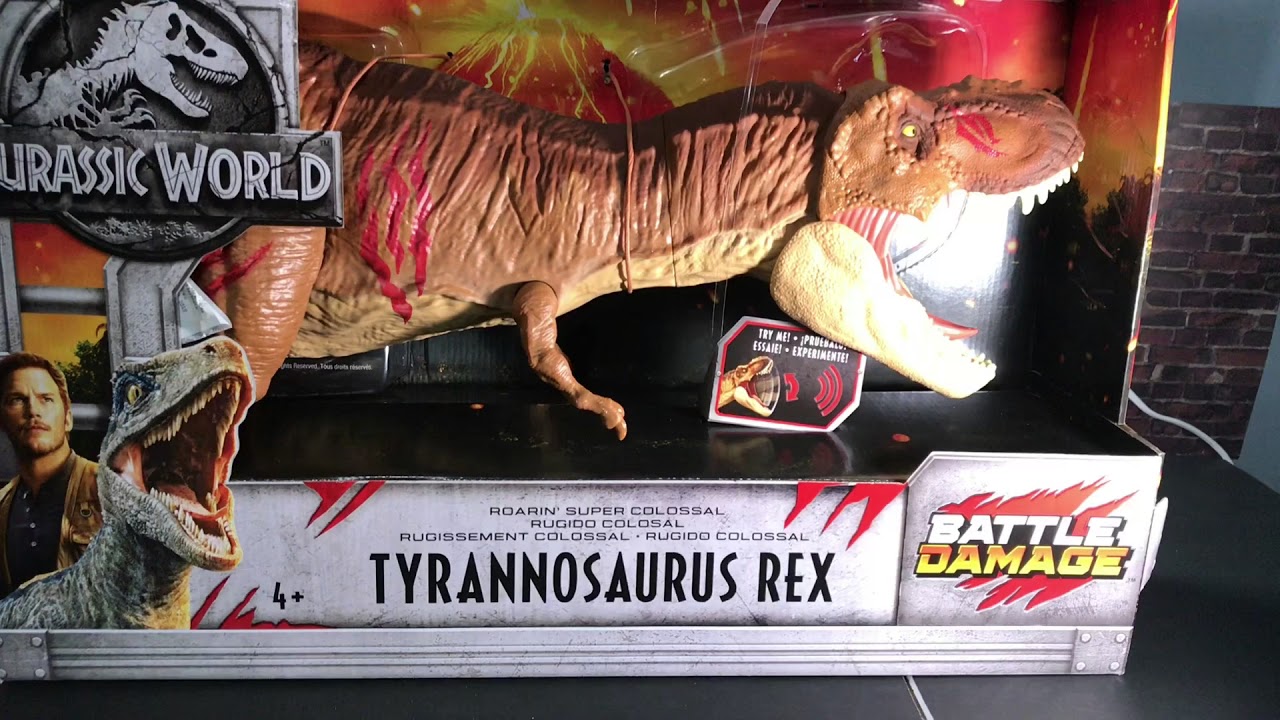 Jurassic world Super Colossal T -Rex Unboxing - YouTube