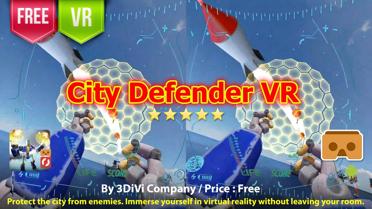 City Defender VR - The best fun VR 3D SBS City defener for Google ...