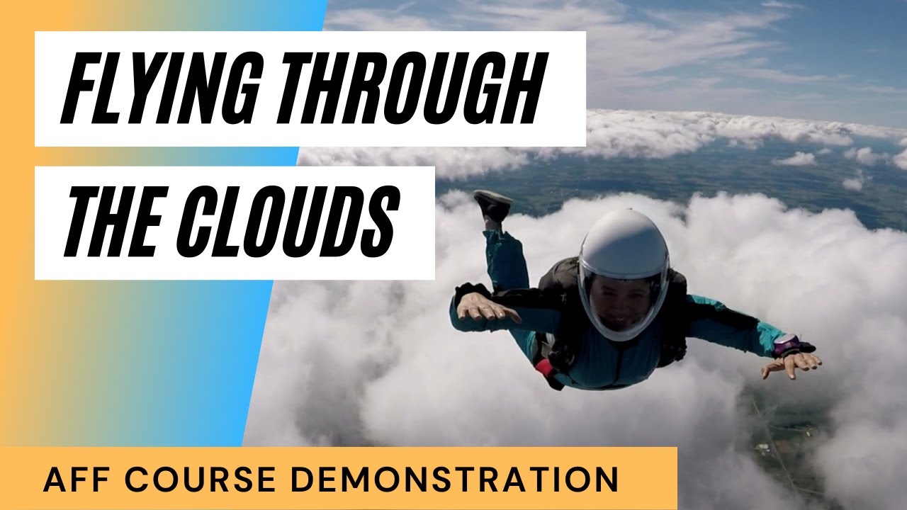Becoming a skydiver | Flying through the clouds | Freefall course ...