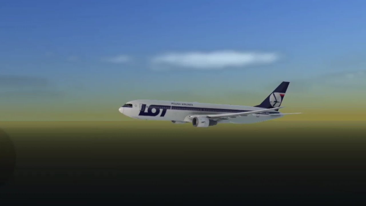 LOT Polish Airlines Flight 16 - Landing Animation - YouTube