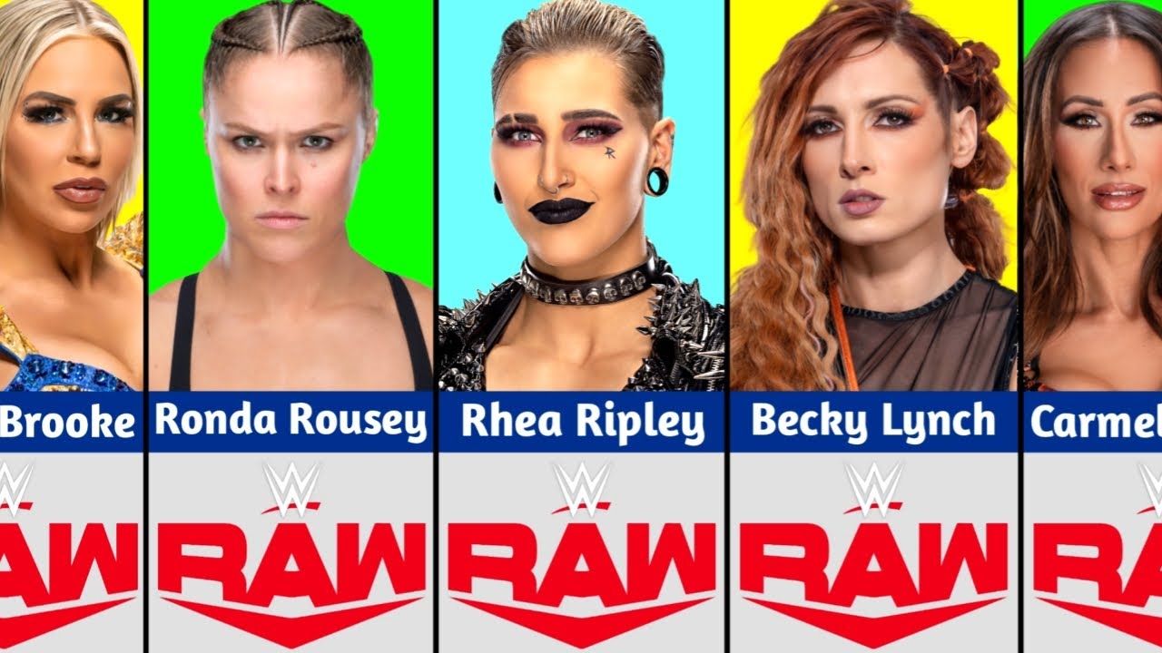 All WWE RAW Female Wrestlers - YouTube
