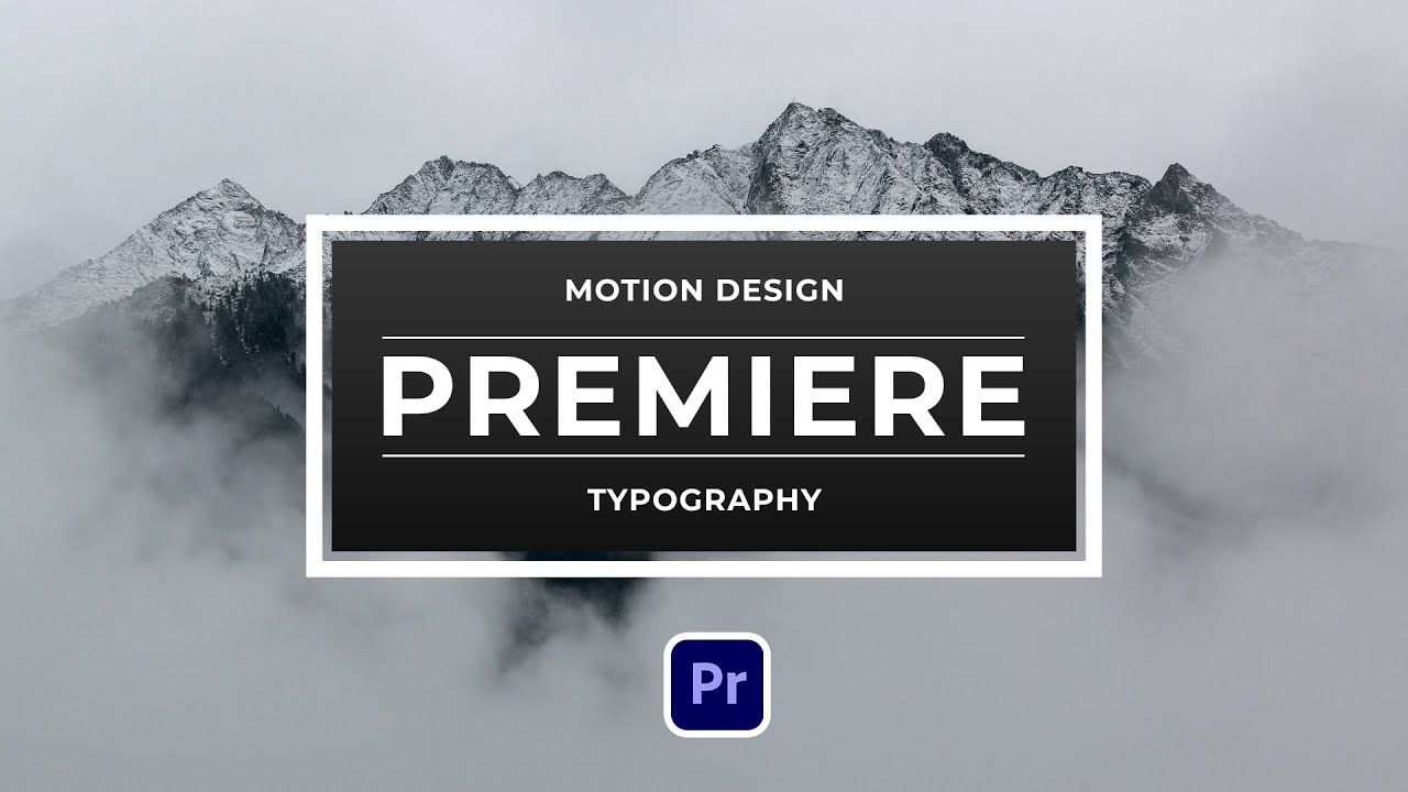 4 Typography Animation Techniques in Premiere Pro | Tutorial - YouTube