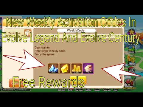 New Weekly Activation Code Free Rewards In Evolve Legend And Evolve Century||Master Tyson Gaming ...
