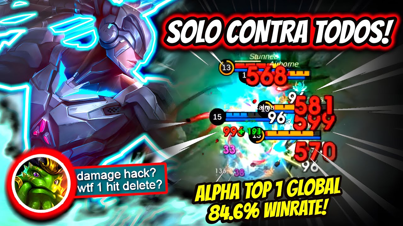 ¡LA MUERTE LE TIENE MIEDO A ÉL! ALPHA TOP 1 GLOBAL 84.6% WINRATE ...