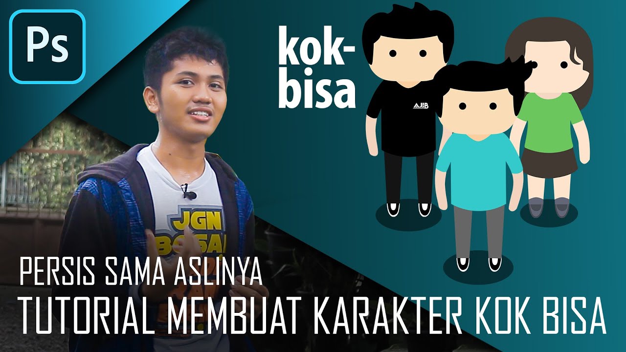 Tutorial Cara membuat Karakter seperti di channel kok bisa? Adobe ...