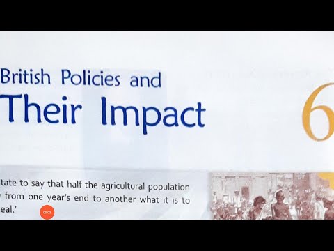 ICSE class 8 history chapter 6 British Policies and Their Impact - YouTube
