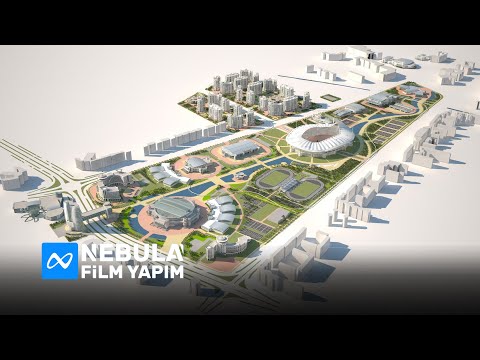 Türkmenistan Aşkabat - Havadan video çekimi