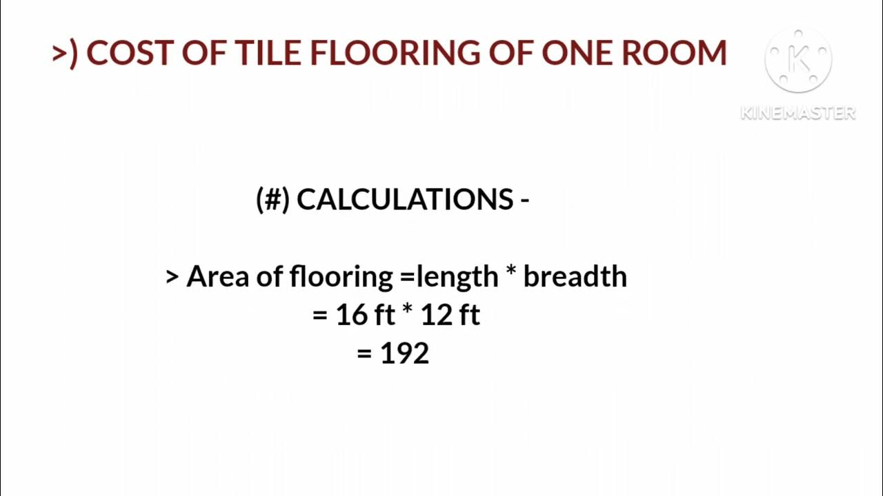 Quantity of tiles for a room | How to calculate floor tiles and wall tiles? | quantity surveying ...