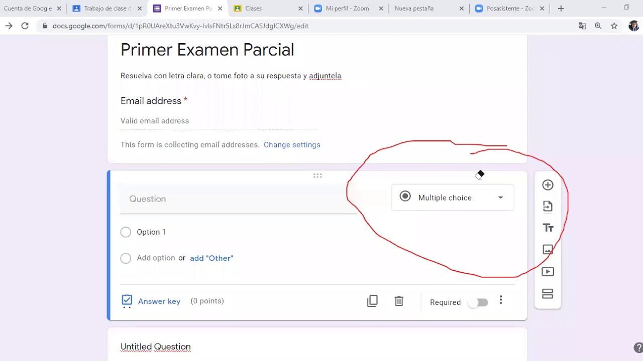 ¿Cómo crear un examen y calificarlo en Google Classroom? How to create ...