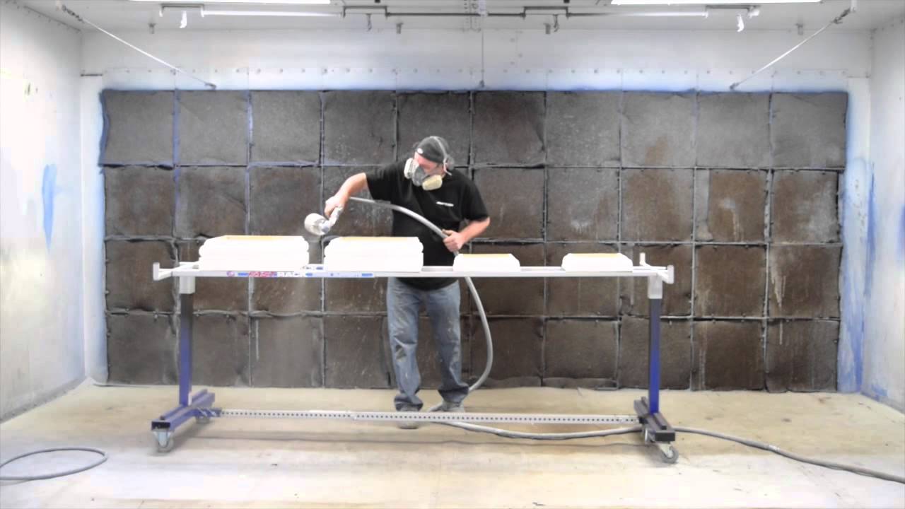 How To Spray Column Tops & Bases Using Fast Rack Equipment Video - YouTube