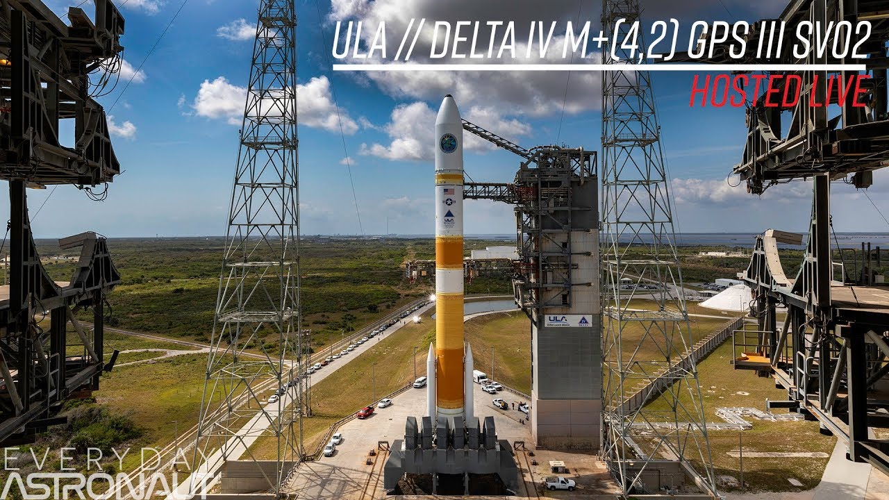 Watch ULA launch the LAST Delta IV medium EVER! GPS III SV02 - YouTube