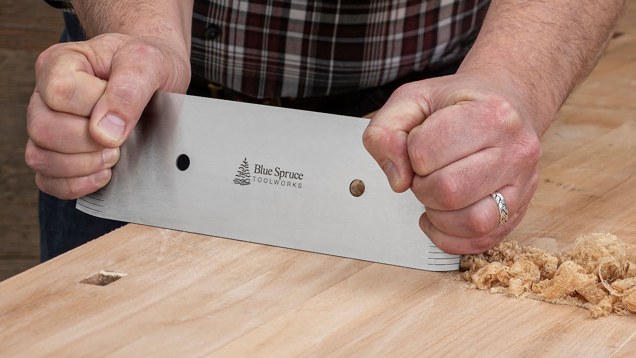 Triangular and Extra-Large Card Scrapers | Blue Spruce Toolworks - YouTube