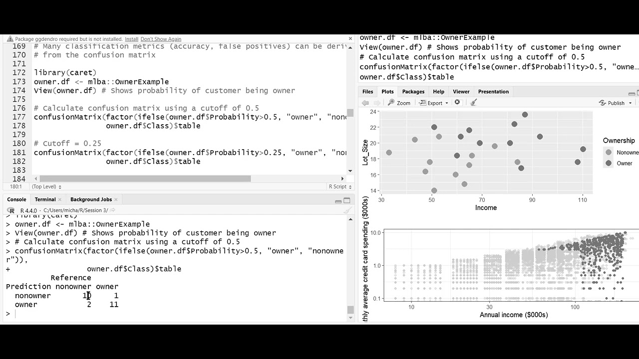 ML in R: Session 3, Video 2 (decision tree classifier metrics) - YouTube