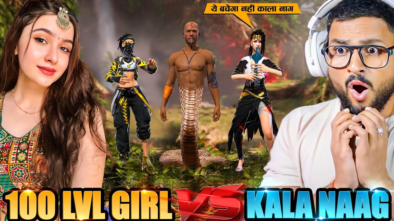 100 Lvl. Girl Streamer X Golden HipHop Vs Kala Kaluwa in BR Rank आजा ...