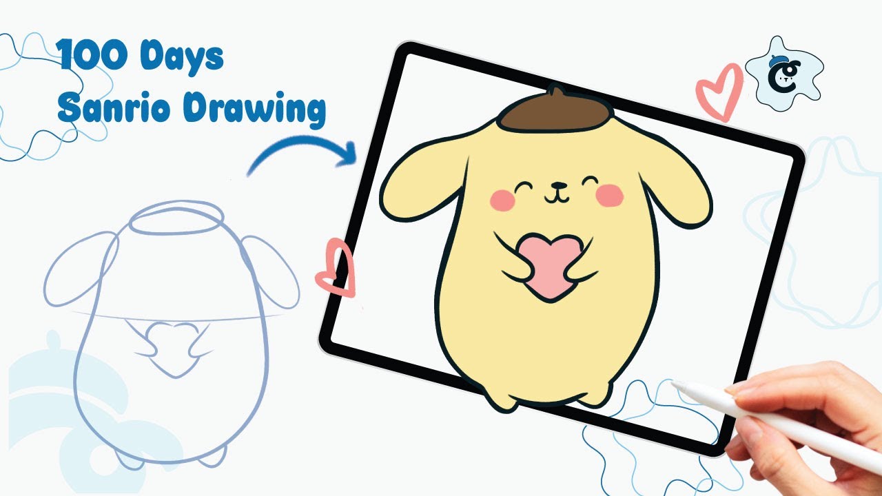 How to Draw Pompompurin (Step-by-step) - YouTube