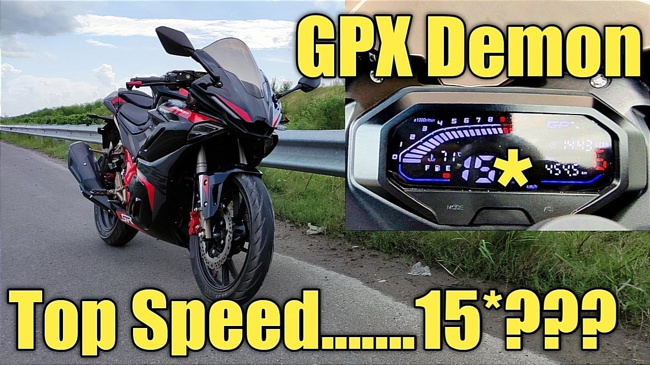 GPX Demon gr 165r [top speed]. - YouTube