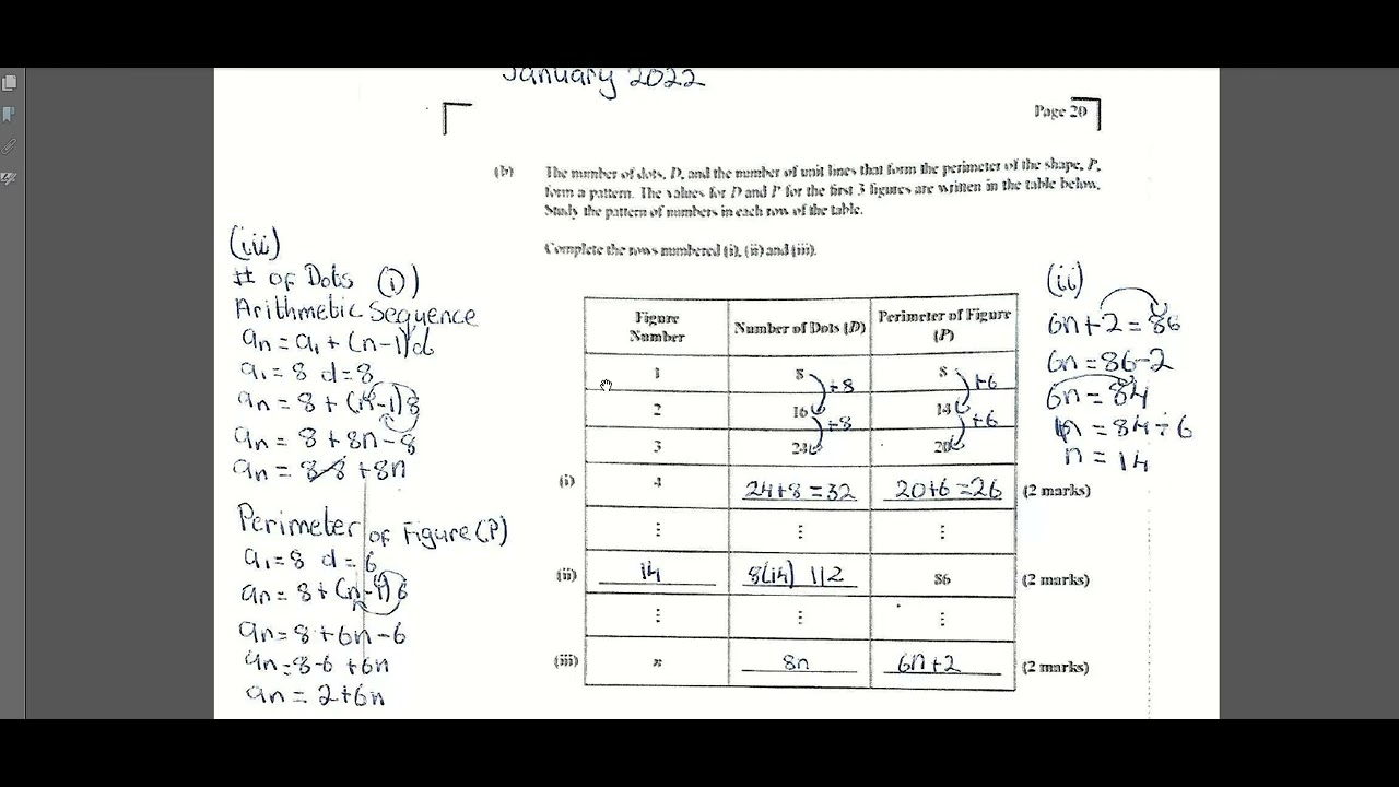 Sequence CXC number 7 past papers 2022 to 2011 - YouTube