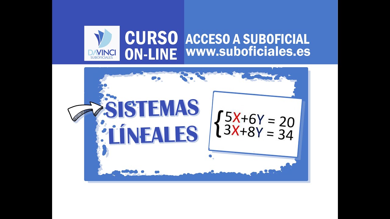 EXPLICACIÓN TEMA SISTEMAS LINEALES - YouTube