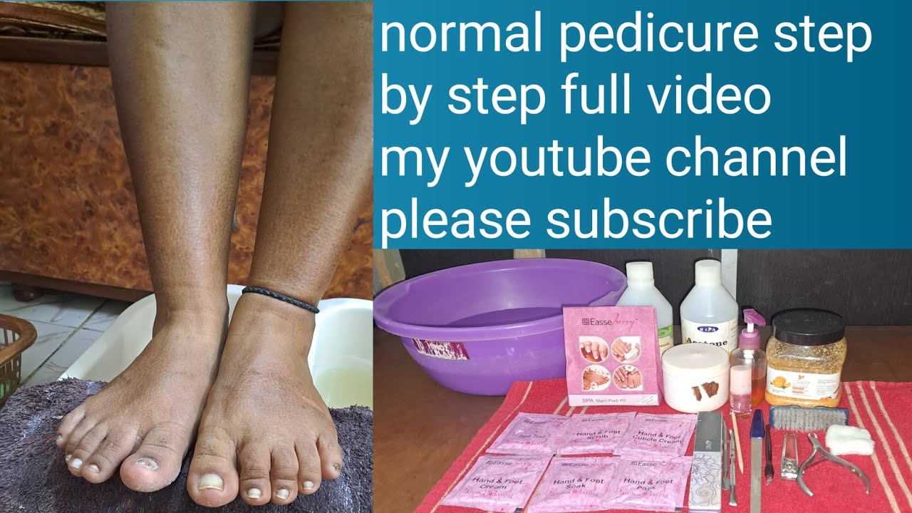 normal pedicure //step by step// full video my youtube channel// please ...