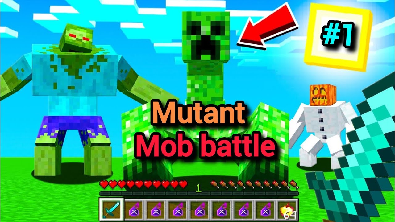 Minecraft Mutant mobs battle,"Me/my Friend "[Mob Battle] #1 - YouTube