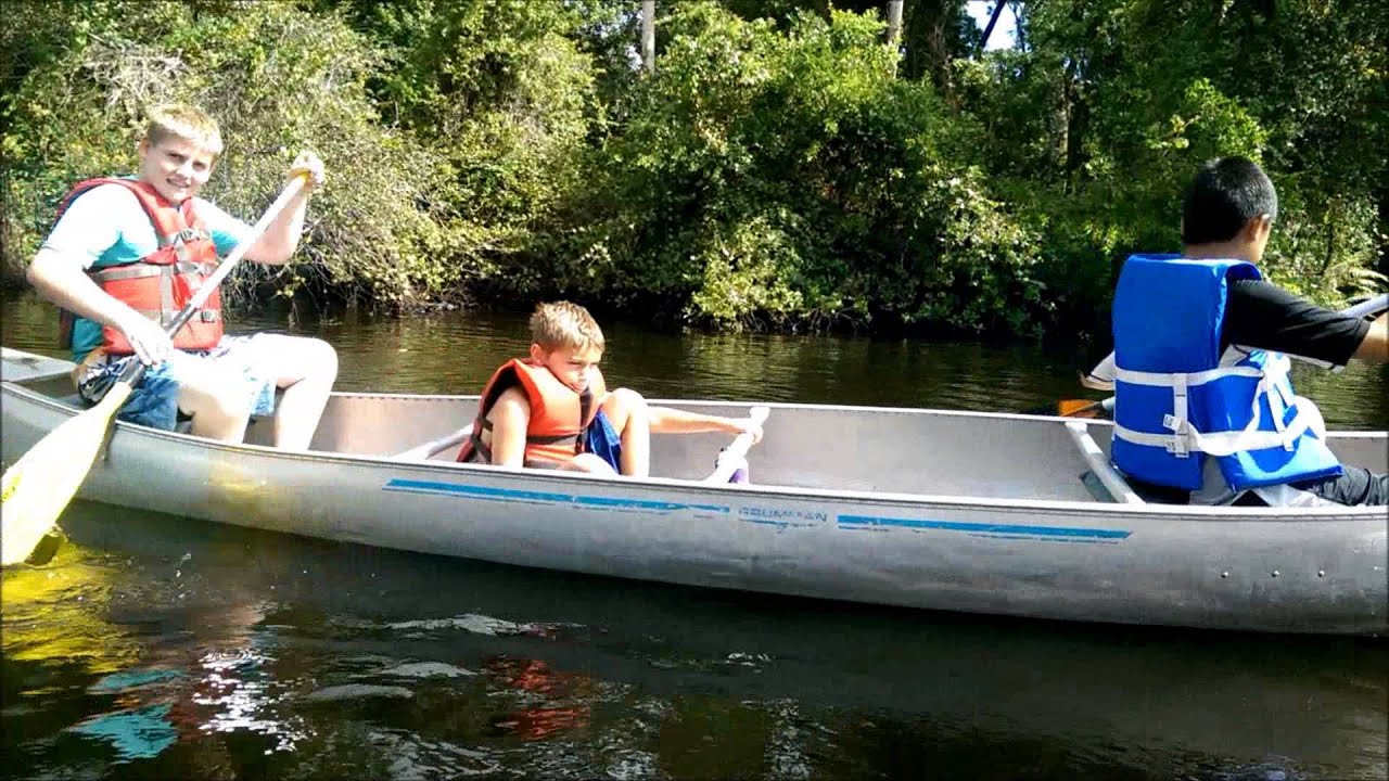 Camp Frontier Canoe trip on the Little Manatee River - YouTube