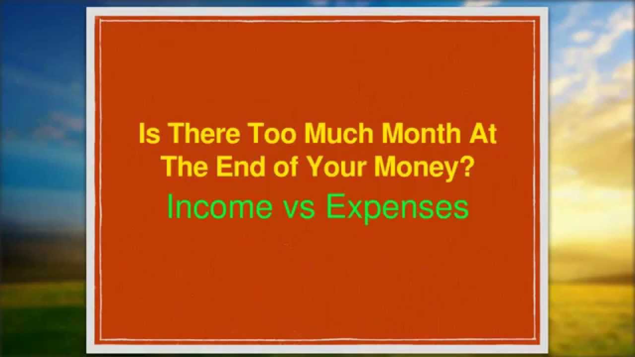 Income vs. Expenses - YouTube