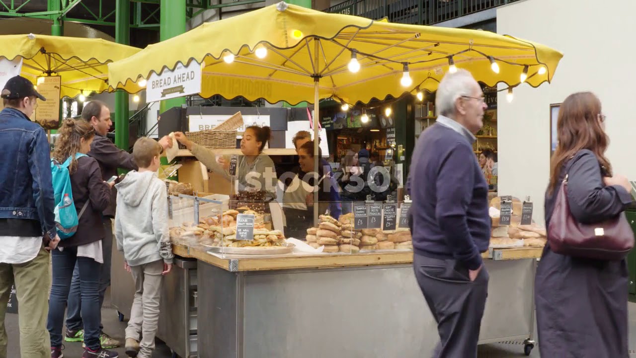 Bread Stall At Borough Market In London, UK - YouTube