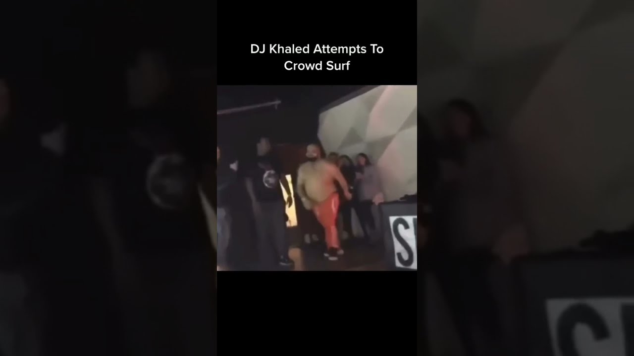 DJ Khaled Attempts To Crowd Surf😂 #Shorts - YouTube