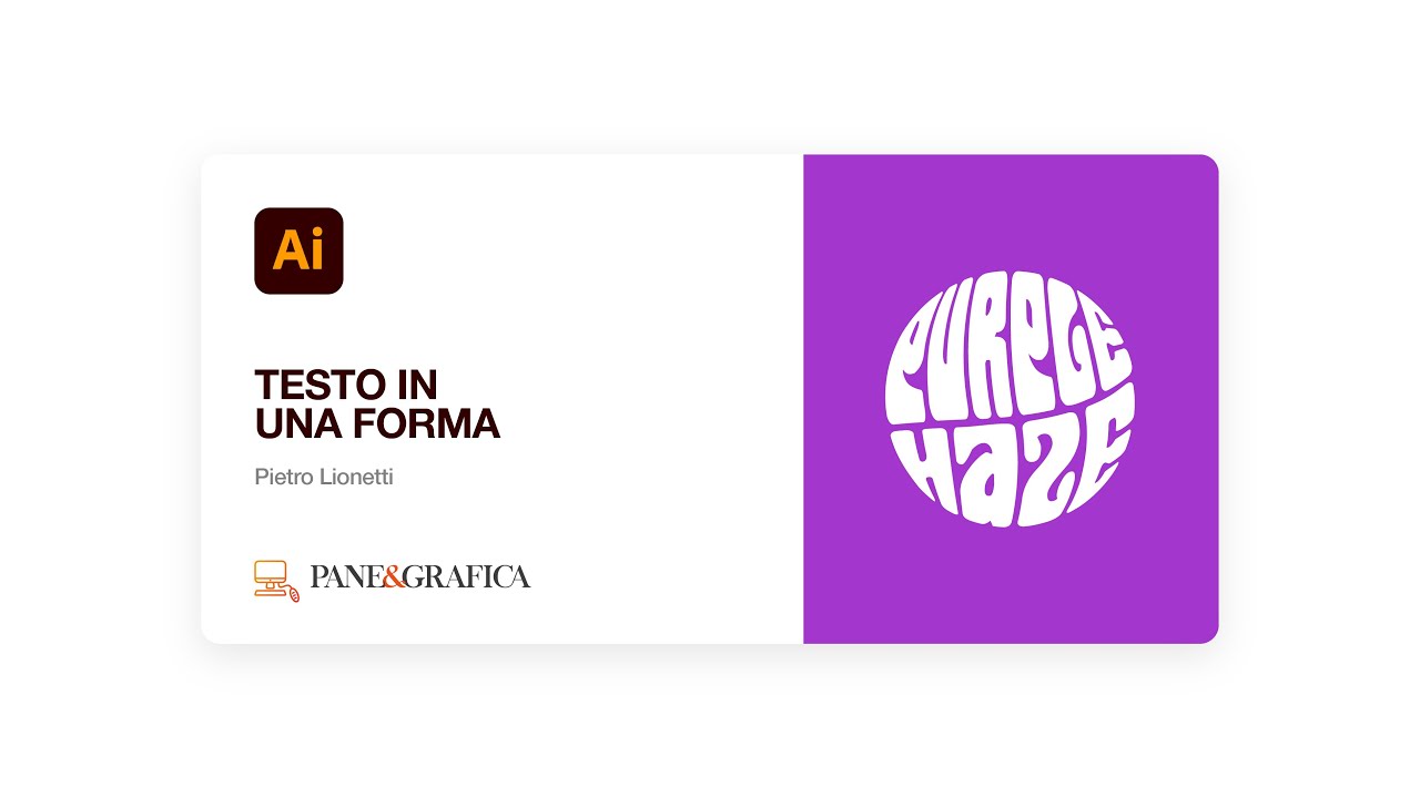 Illustrator - Testo in una forma - YouTube