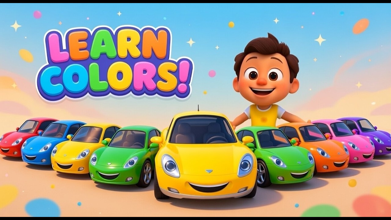 Color Cars for Kids 🚗 | Learn Colors with Cute 3D Toy Cars | Preschool ...