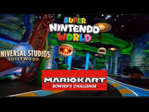 Mario kart bowser challenge Dark ride [Full POV] at Universal studios ...