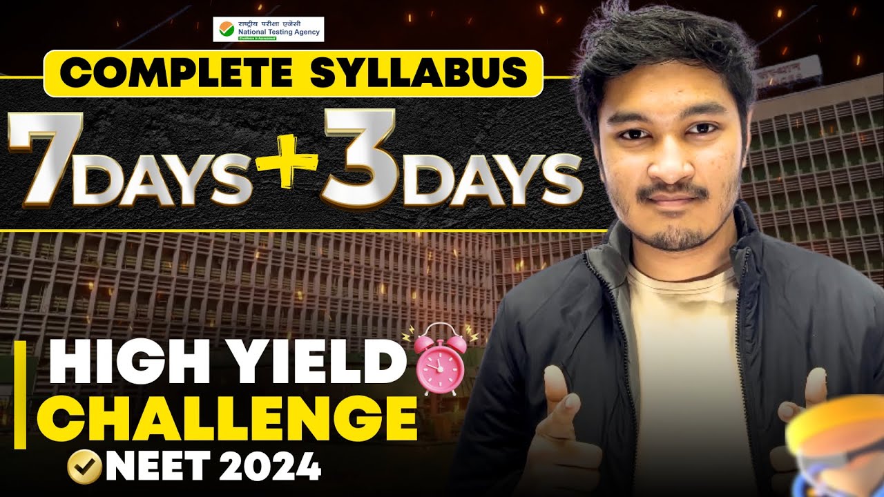 Complete Syllabus in 7 Days + 3 Day High Yield Planner cum Strategy ...