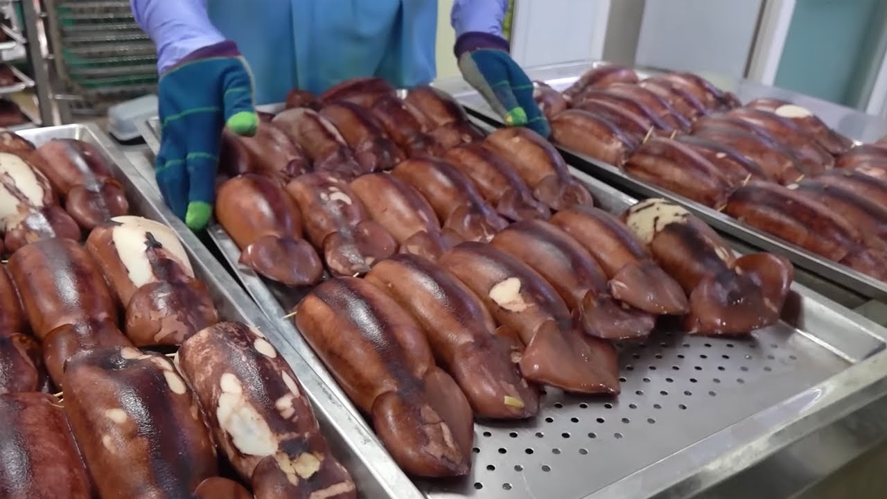 How It's Made: Squid Sausages - Squid Sausages Production Process in ...
