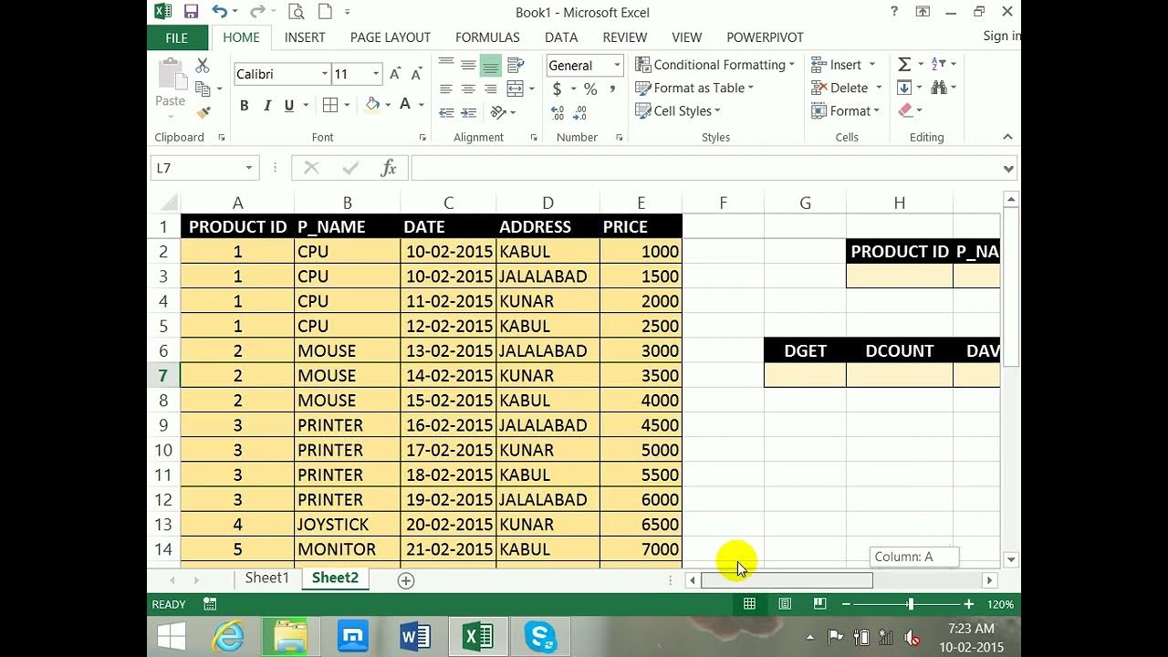 DATABASE FUNCTION - YouTube