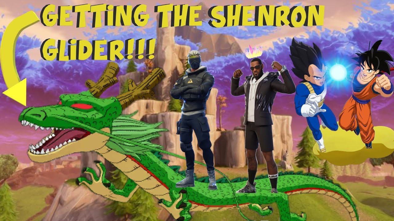 (FORTNITE) GRINDING THE SHENRON GLIDER (FINISHING THE DRAGONBALL EVENT ...