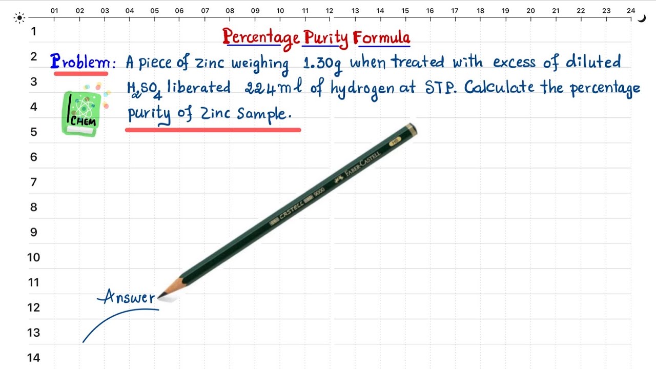 How to Calculate the Percentage Purity of Substance ...