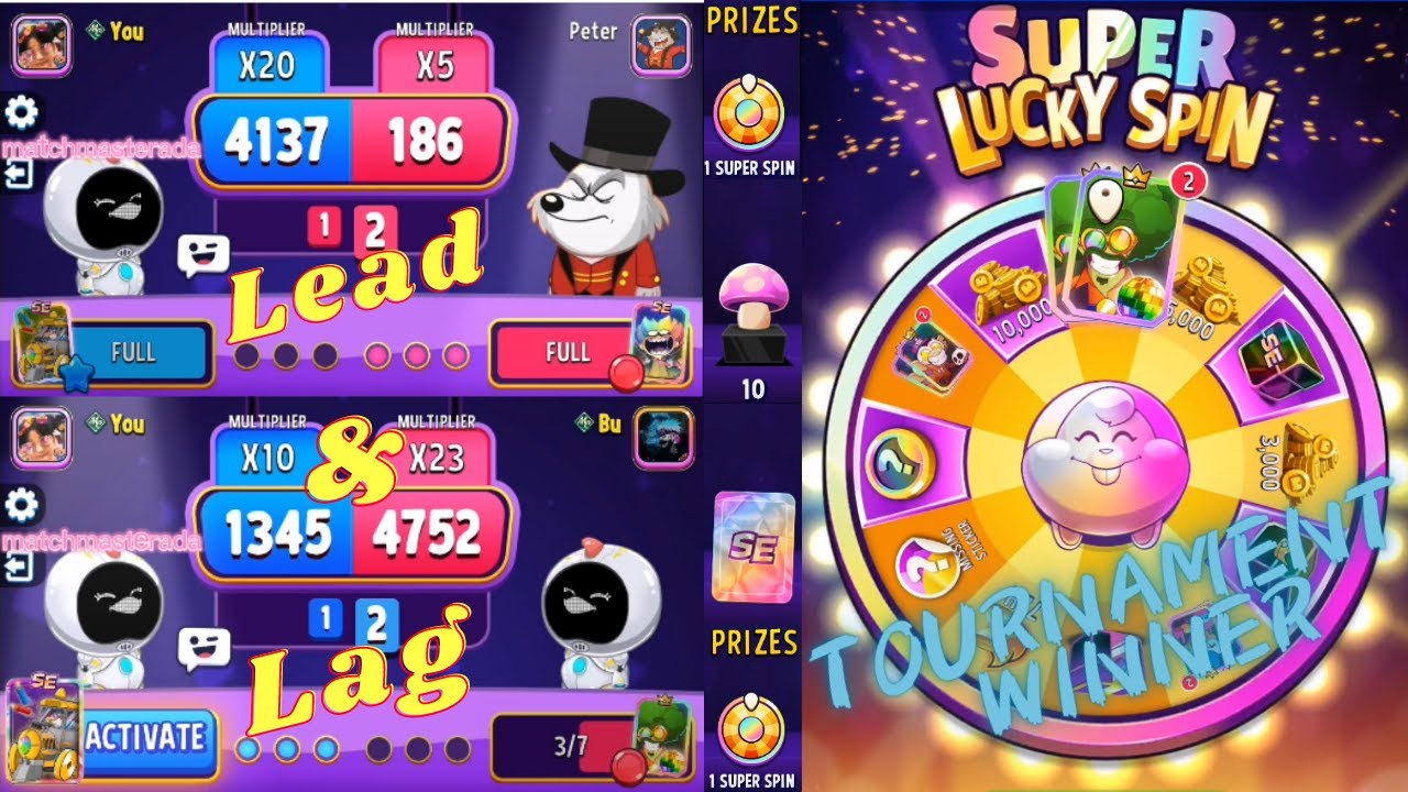 High Score Gameplay, Super Lucky Spin, Tournament Winner, Free SE ...