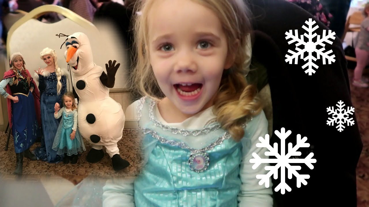 Disney Character Breakfast with Anna and Elsa! - YouTube