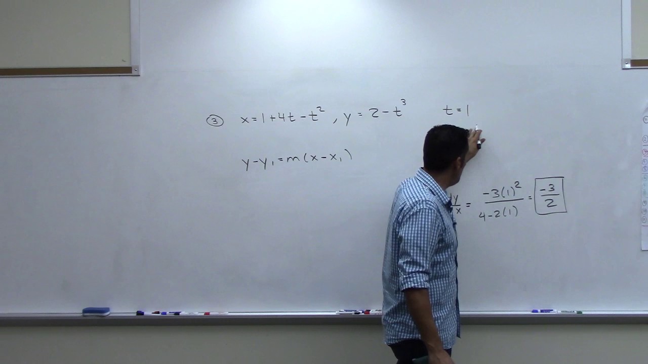 2414 HW solutions 9-1 Parametric Equations 9-2 Calculus of Parametric Equations - YouTube
