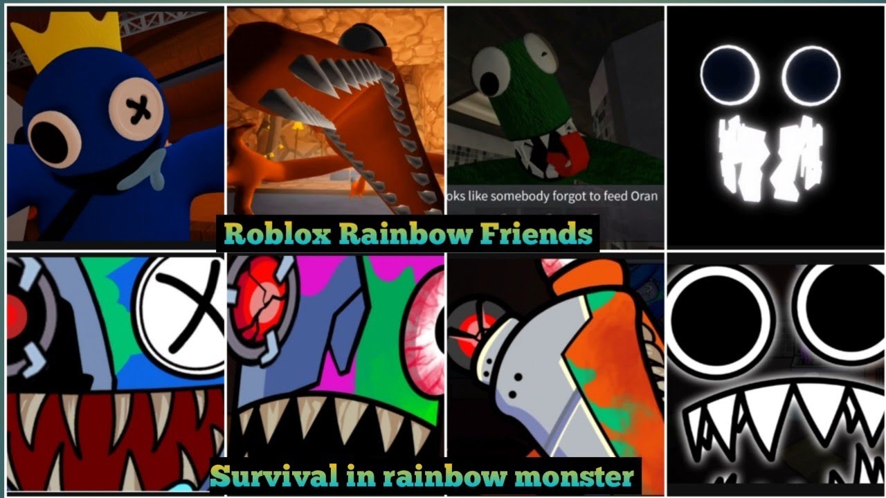 Rainbow friends Vs Survival in rainbow monster [ Roblox ] - YouTube