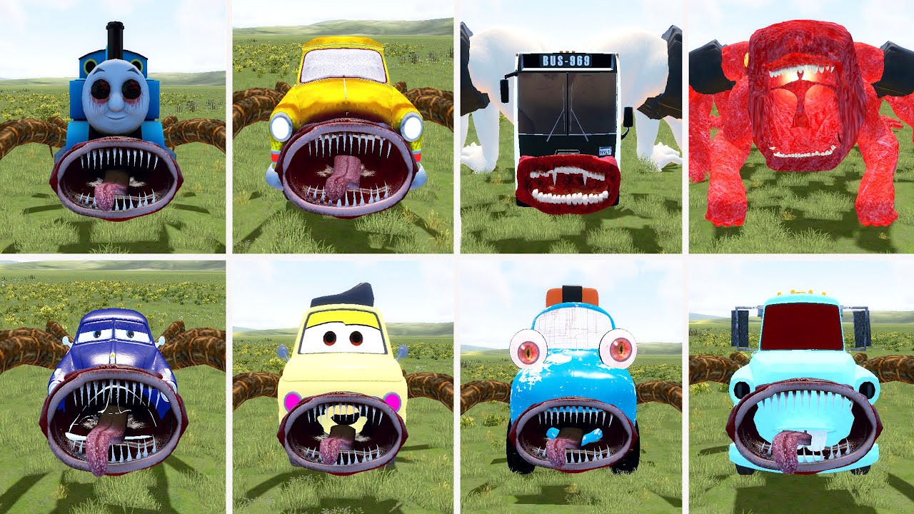 Pixar Cars Turned into Car Eater Monsters: McQueen Eater,McQueen ...