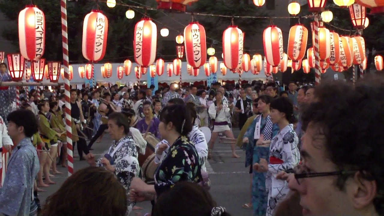Bon Odori Japanese festival. Tsukiji Tokyo 盆踊り - YouTube