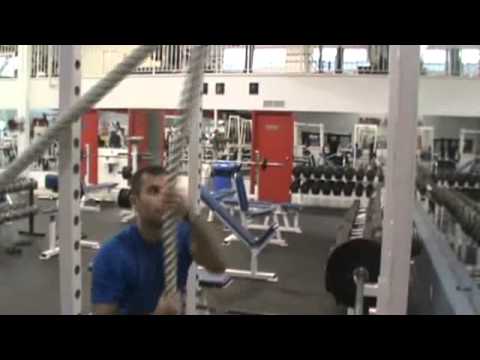 Battle Rope Overhead Pulldown - YouTube