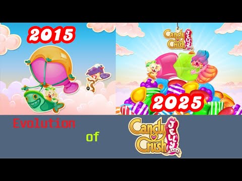🪼 Evolution of Candy Crush Jelly 2015-2025