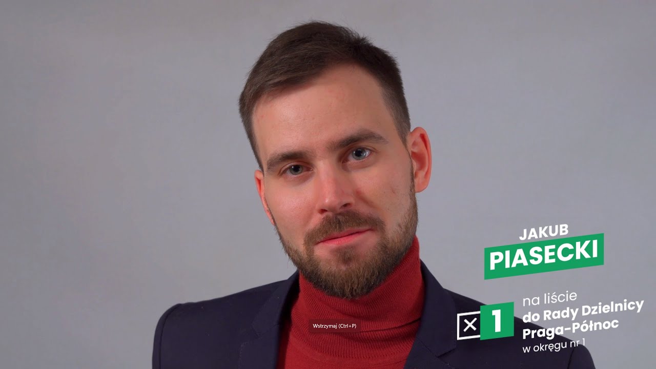 Jakub Piasecki - kandydat na Radnego Dzielnicy Praga Północ - YouTube