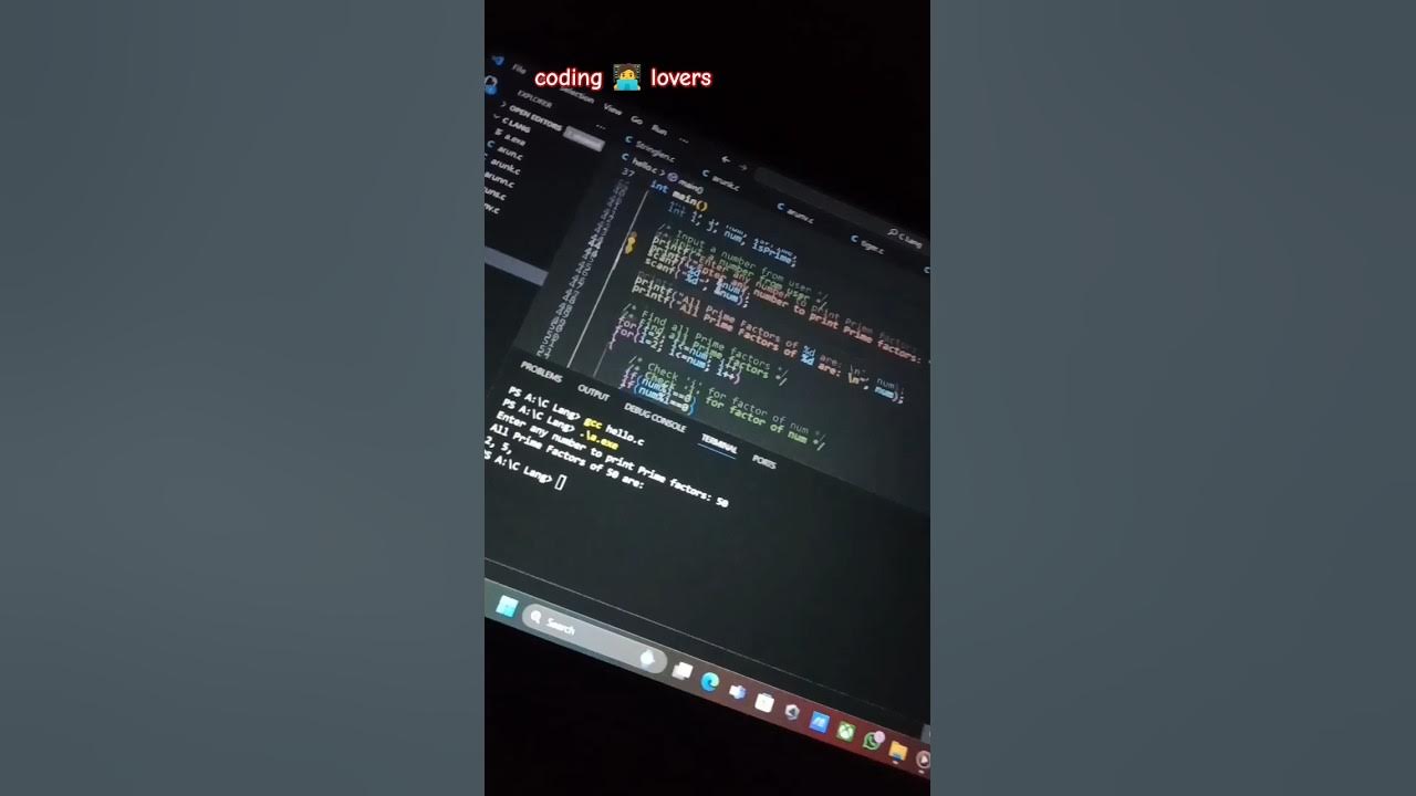 #codinglife #coding #programming #c #shortvideo - YouTube