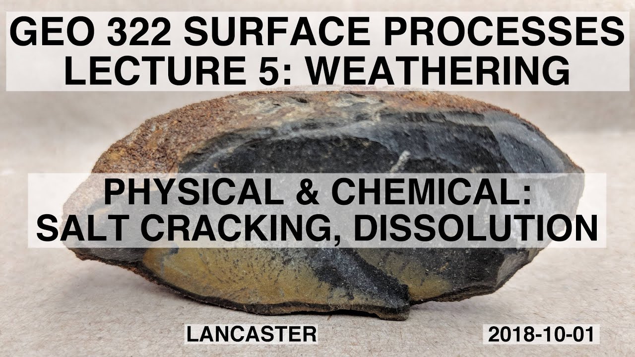 Weathering, Physical & Chemical: Salt Cracking & Dissolution, Geo322 ...