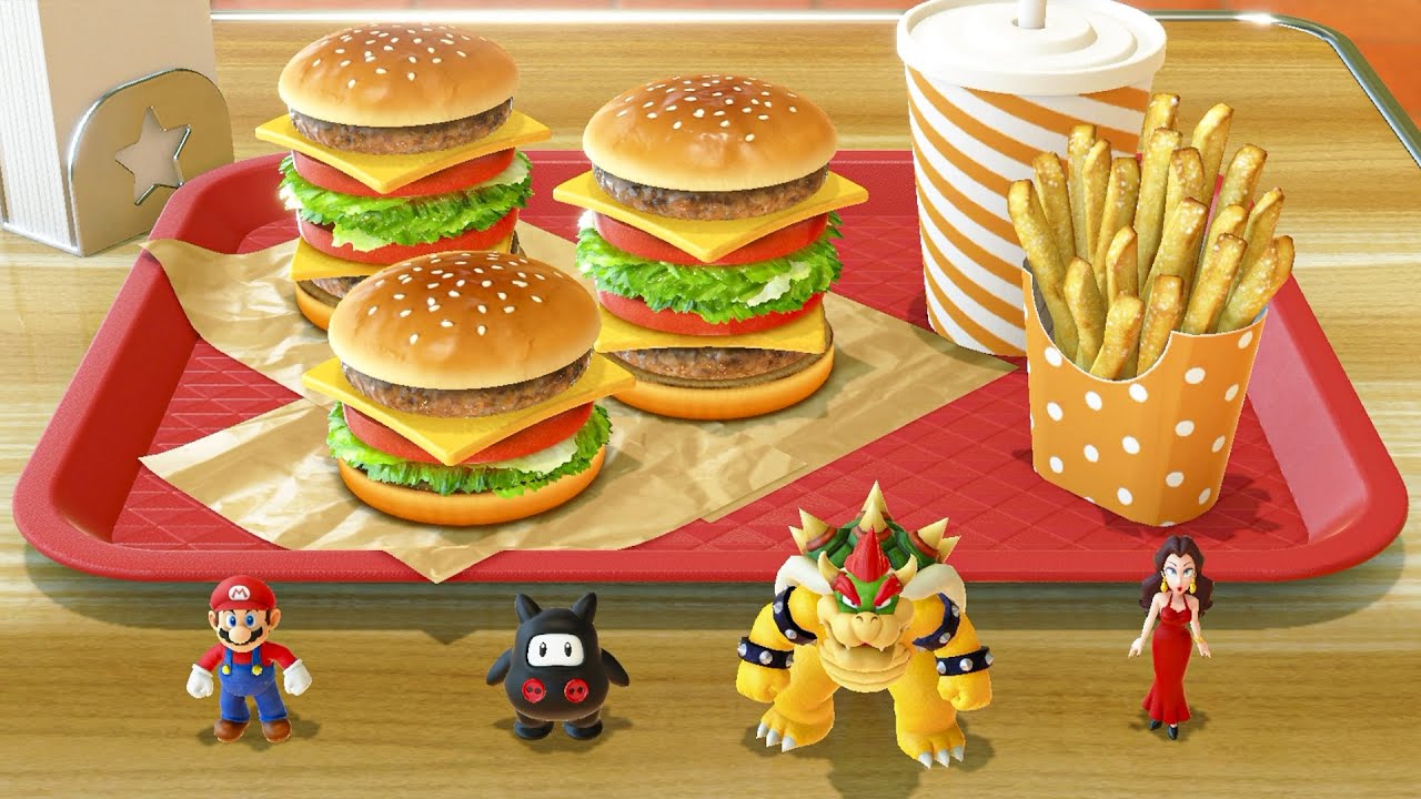 Super Mario Party Jamboree Burguer Builders Rhythm Minigame 100