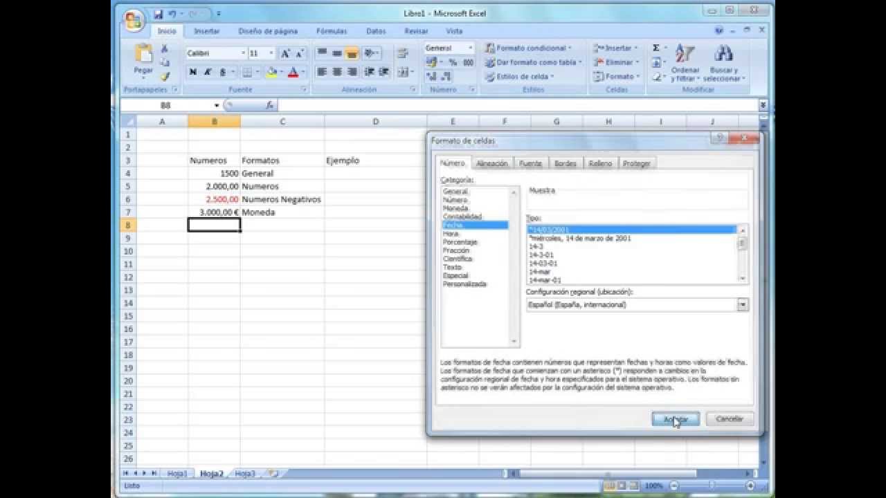 Vídeo 5 | Formatos de números en Excel 2007 - YouTube
