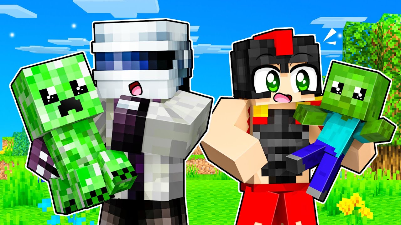 ADOPTE las MASCOTAS MÁS LINDAS de MINECRAFT 😍 INVICTOR y MAYO - YouTube